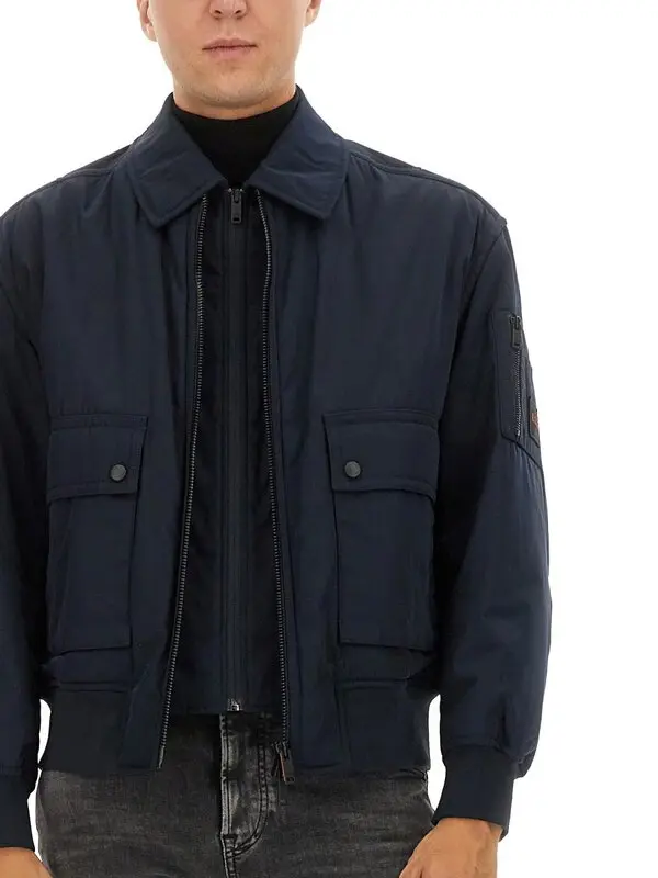 BOSS Bomber Jacket With Removable Lining