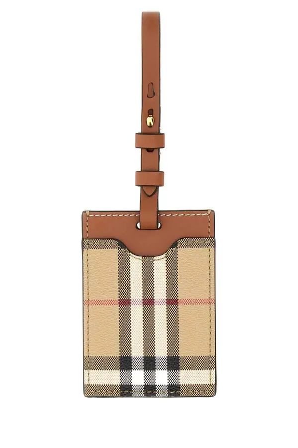 Burberry Printed Canvas Porte Adresse Plate - Multicolor