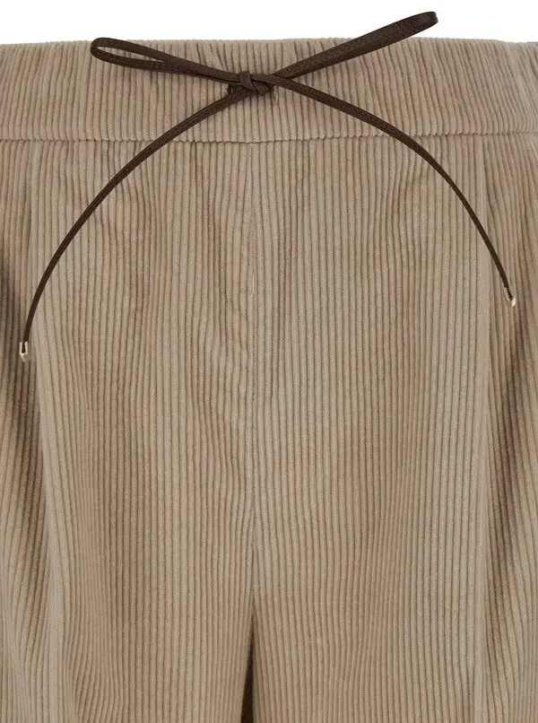 Max Mara Lerici Corduroy Palazzo Pants - Multicolor