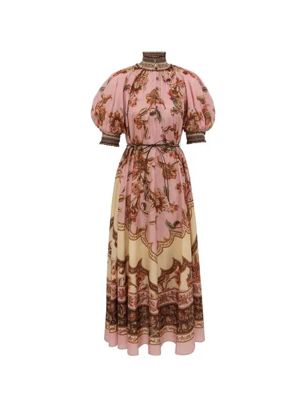 Zimmermann Aster Silk Long Dress