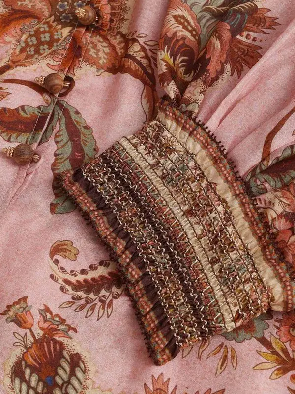 Zimmermann Aster Silk Long Dress - Multicolor