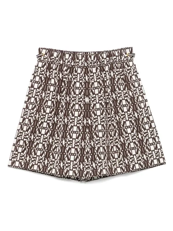 Max Mara Printed Cotton Shorts - Multicolor