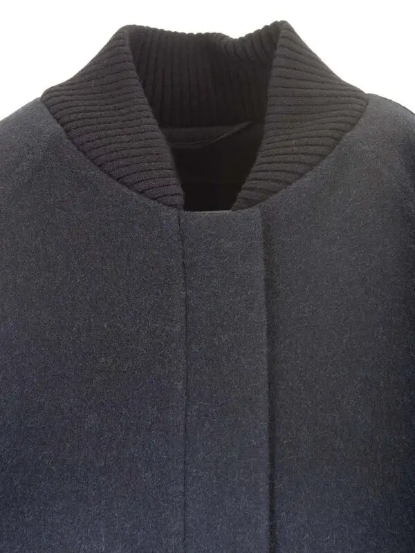 Max Mara Navy Cashmere Short Coat
