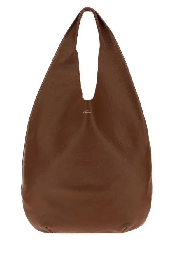 A.p.c. Leather Le Neige Shoulder Bag - Brown