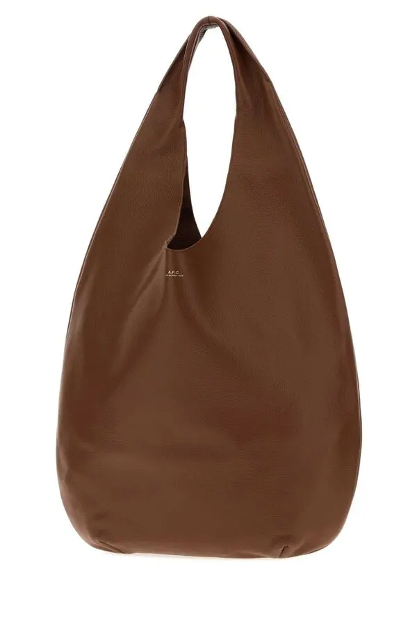 A.p.c. Leather Le Neige Shoulder Bag - Brown