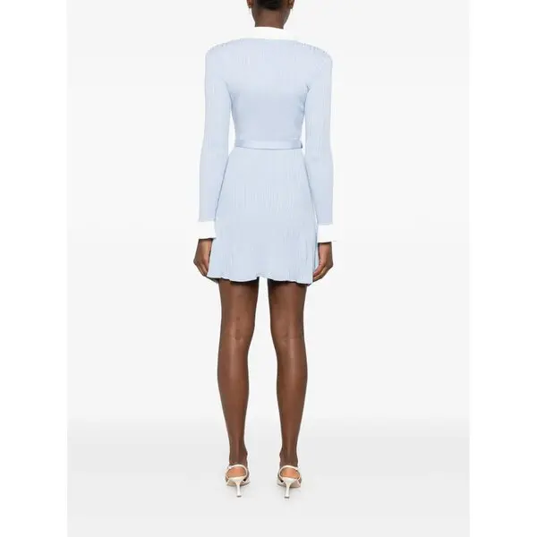 SELF-PORTRAIT Ribbed Knit Mini Dress