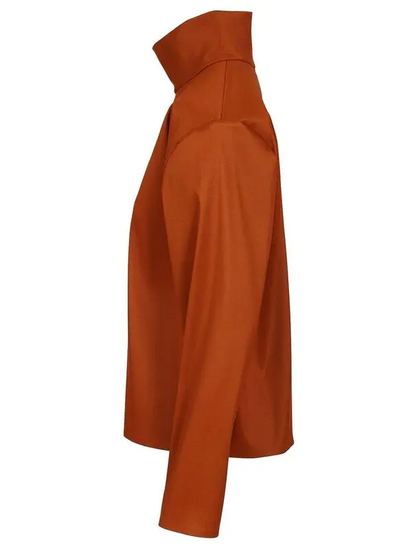 Saint Laurent Silk High-neck Top