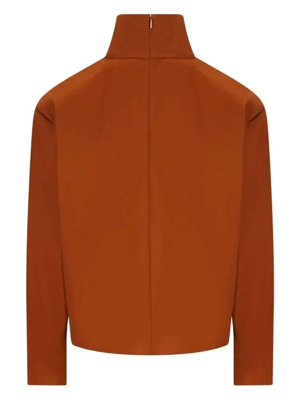 Saint Laurent Silk High-neck Top
