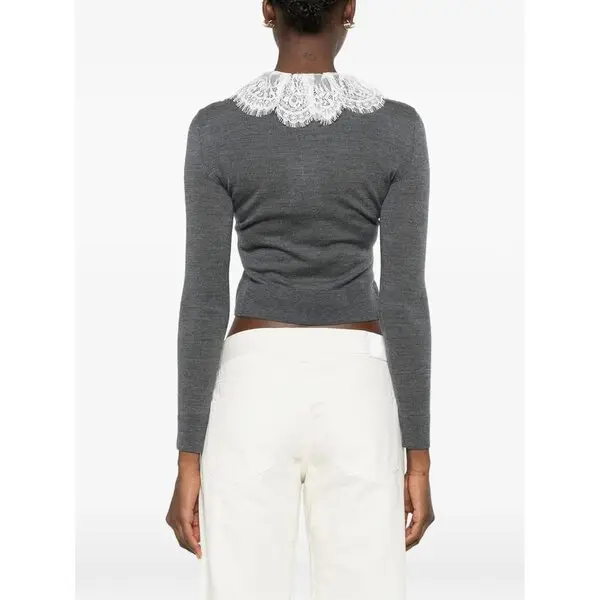 SELF-PORTRAIT Grey Knitwear Cardigans