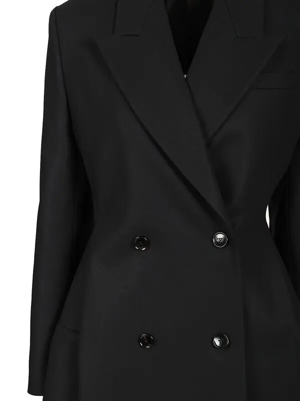 Alaïa Double-breasted Rounded Coat