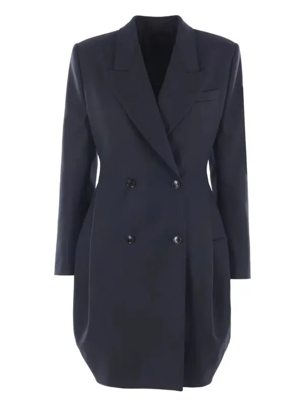 Alaïa Double-breasted Rounded Coat