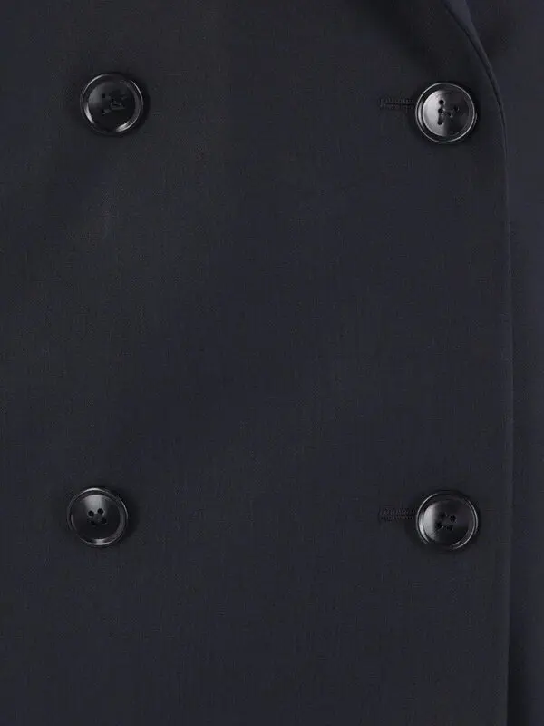 Alaïa Double-breasted Rounded Coat