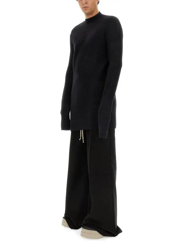 Rick Owens Wool Jersey Sweater - Black