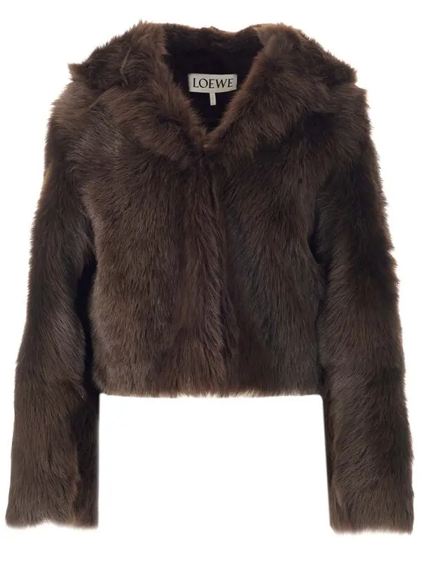 Loewe Shearling Hooded Jacket