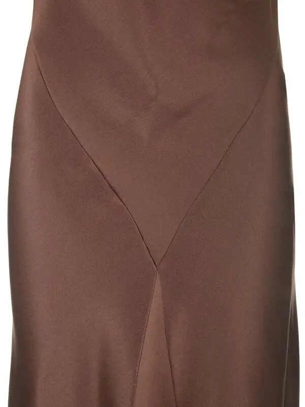 Loewe Long Scarf Dress In Silk Satin