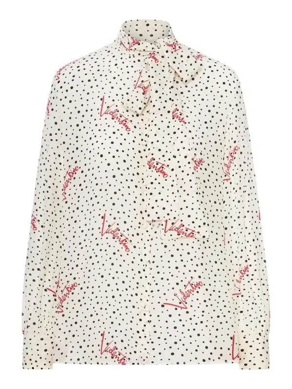 Valentino Garavani Crepe De Chine Printed Shirt - Multicolor
