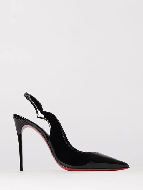CHRISTIAN LOUBOUTIN Hot Chick Patent Leather Slingback - Black