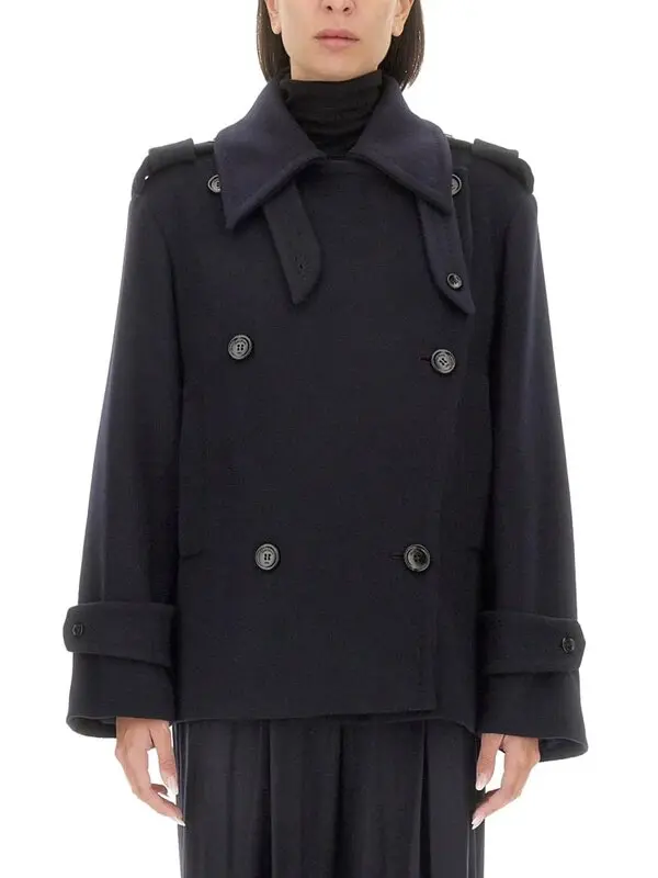 Max Mara Laveno Wool And Cashmere Coat - Blue