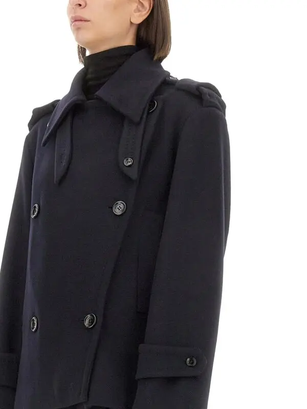 Max Mara Laveno Wool And Cashmere Coat - Blue