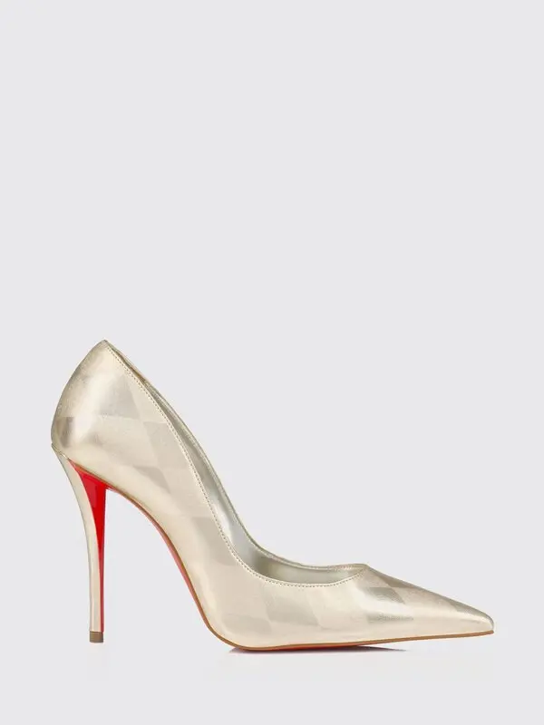 CHRISTIAN LOUBOUTIN Miss Z Lambskin Pumps - Gray