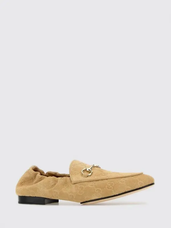 Gucci Suede Loafers - Cream