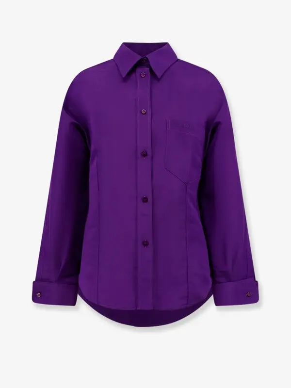 Balenciaga Shantung Shirt - Purple