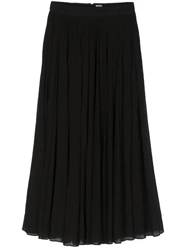 TOTEME Pleated Skirt - Black