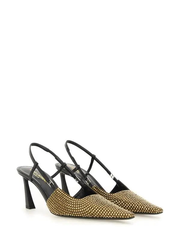 Saint Laurent Embellished Slingback Pumps