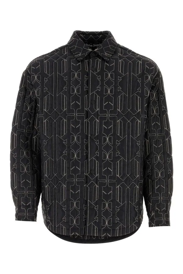 Palm Angels Embroidered Nylon Padded Shirt - Multicolor