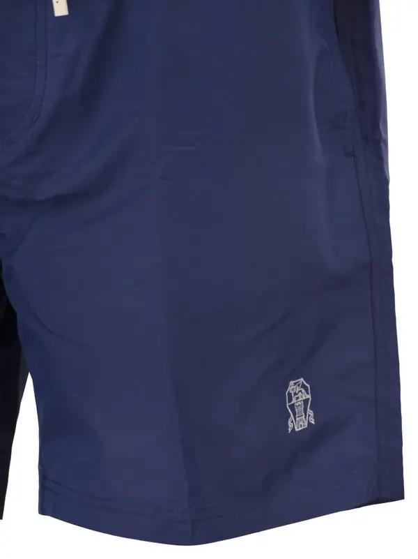 Brunello Cucinelli Swimming Costume With Elastic And Drawstring