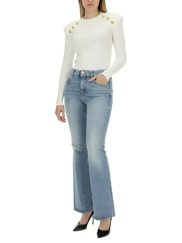 Balmain Flare Fit Jeans - Blue