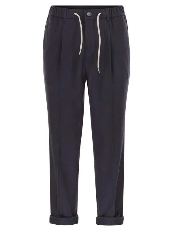 Herno Cashmere And Silk Trousers