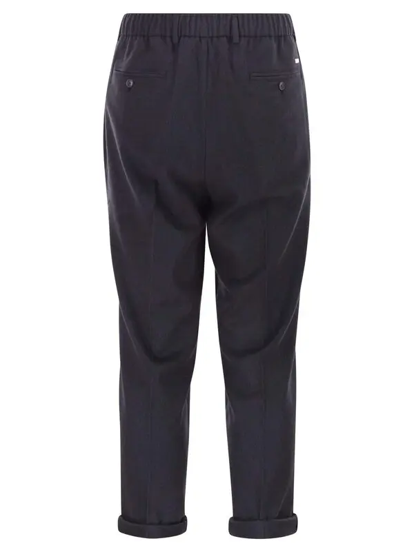 Herno Cashmere And Silk Trousers