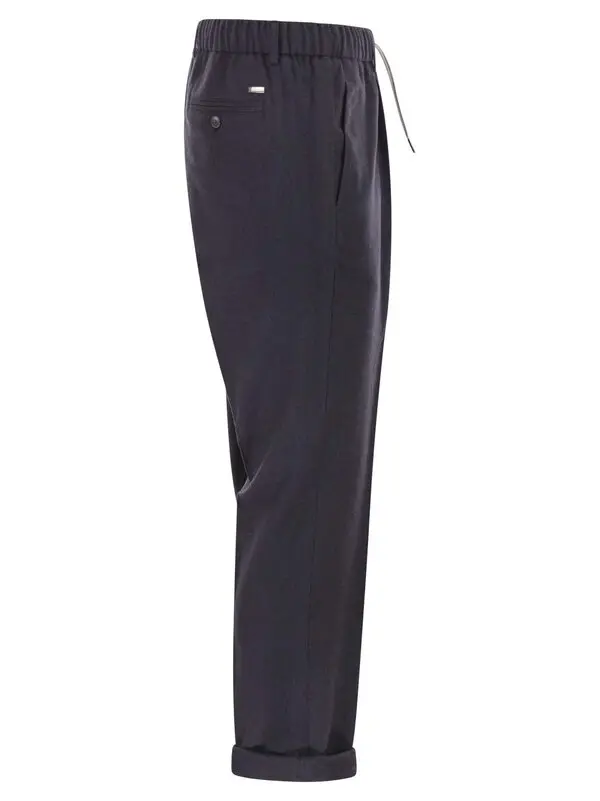 Herno Cashmere And Silk Trousers