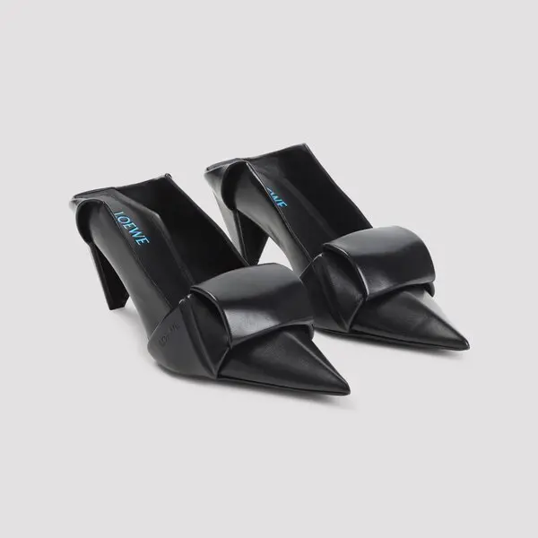 Loewe Origami Flap Back Pumps - Black