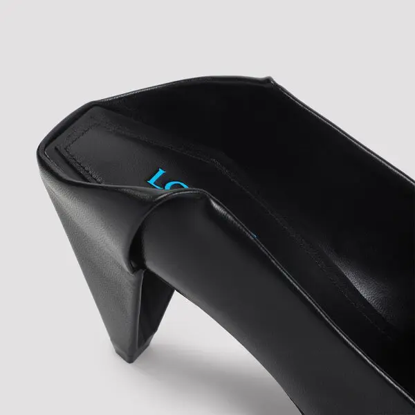 Loewe Origami Flap Back Pumps - Black