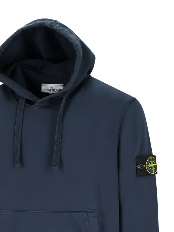 Stone Island Logo Cotton Hoodie
