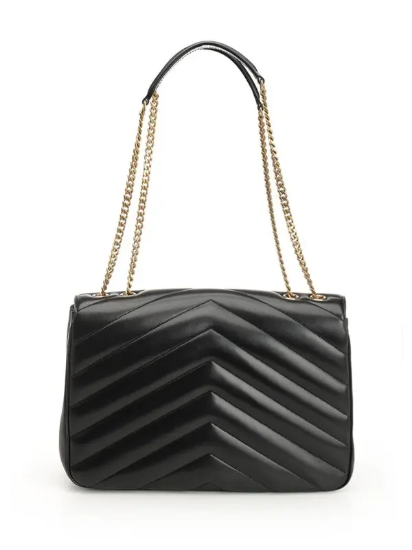 Saint Laurent Large Loulou Bag - Black