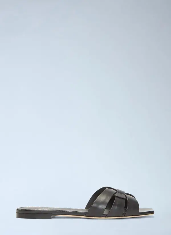 Saint Laurent Tribute Sandals - Black
