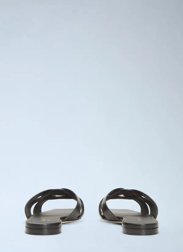 Saint Laurent Tribute Leather Sandals