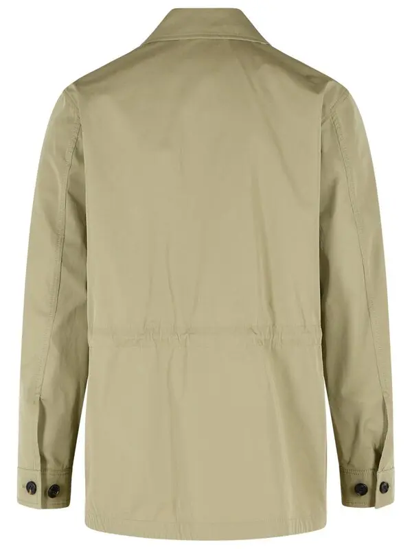 Burberry Bradmore Pinsparrow Beige' Cotton Jacket - Cream