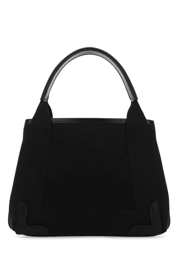Balenciaga Canvas Cabas Navy Handbag - Black
