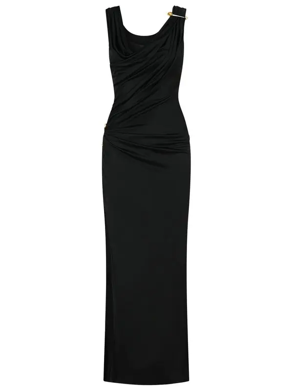 Versace Viscose Dress - Black