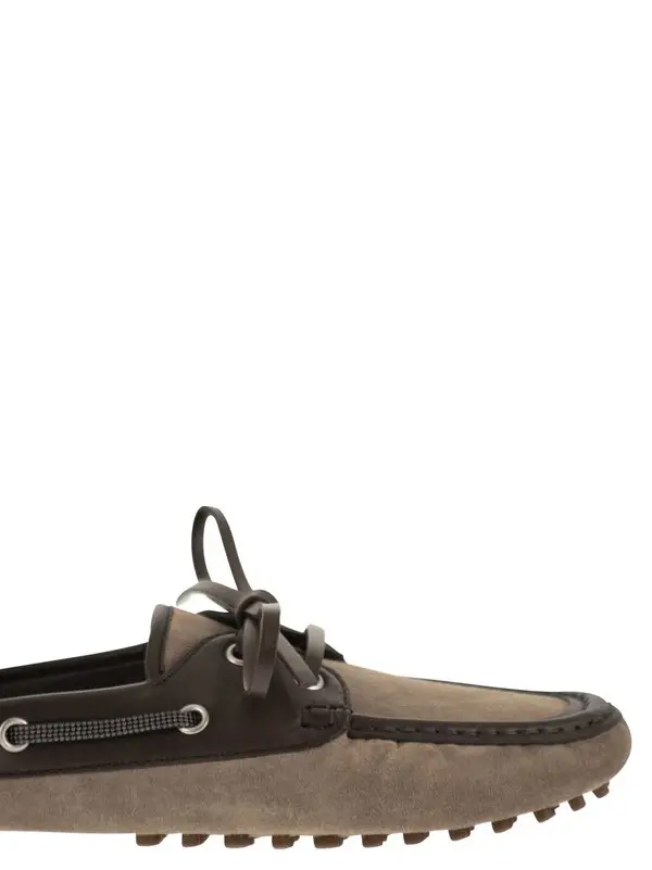Brunello Cucinelli Suede Sabot Loafers