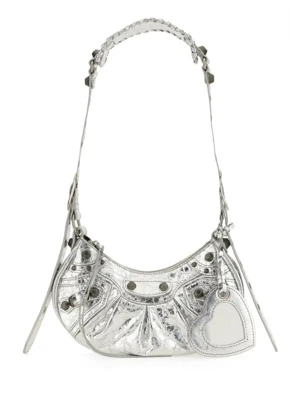 Balenciaga Le Cagole Xs Shoulder Bag - Silver