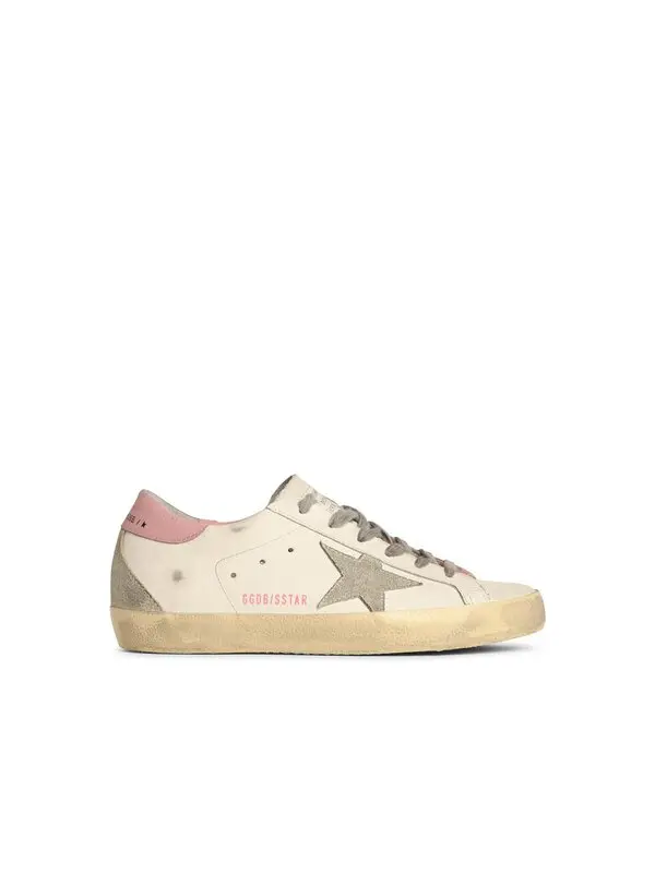 GOLDEN GOOSE Leather Superstar Sneakers - White