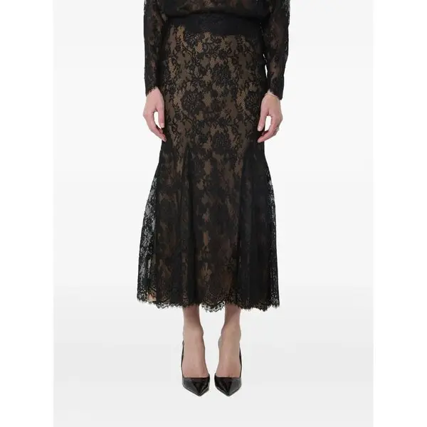 SELF-PORTRAIT Skirts Fitted Skirts - Black