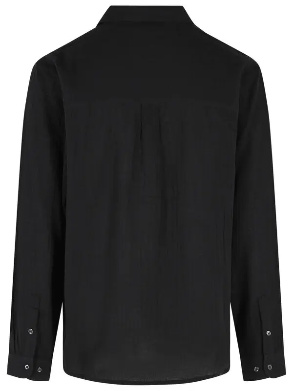 Séfr Leo' Cotton Shirt - Black