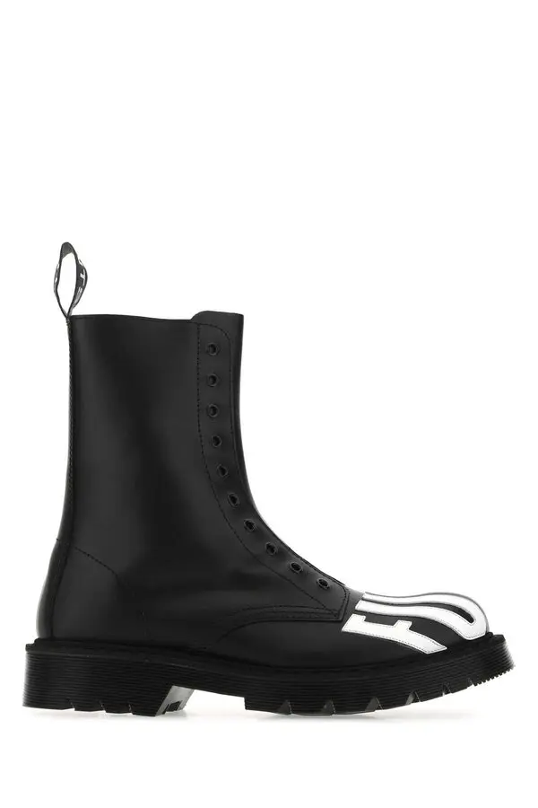 VTMNTS Leather Ankle Boots - Multicolor
