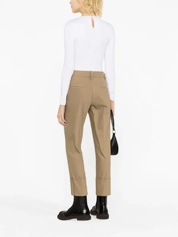 Brunello Cucinelli Chain Collar Long-sleeved Fitted Top